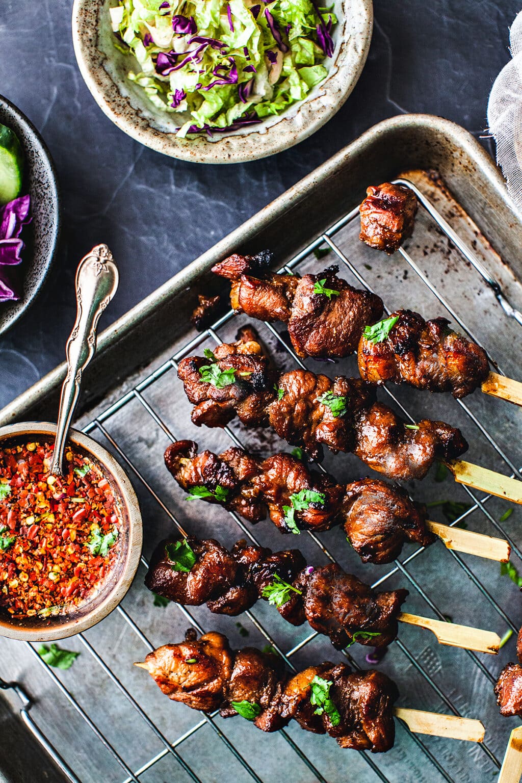 Moo Ping Thai Grilled Pork Skewers - Simply Suwanee