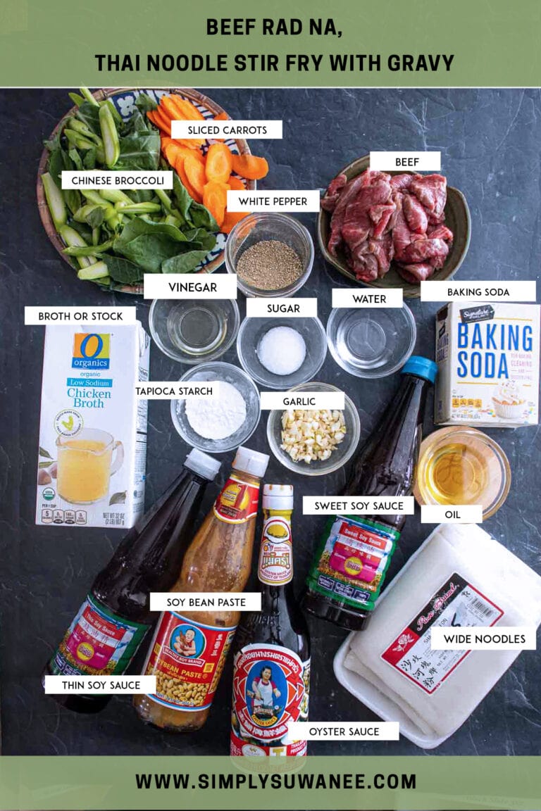 Rad Na Thai Wide Noodles with Gravy - Simply Suwanee