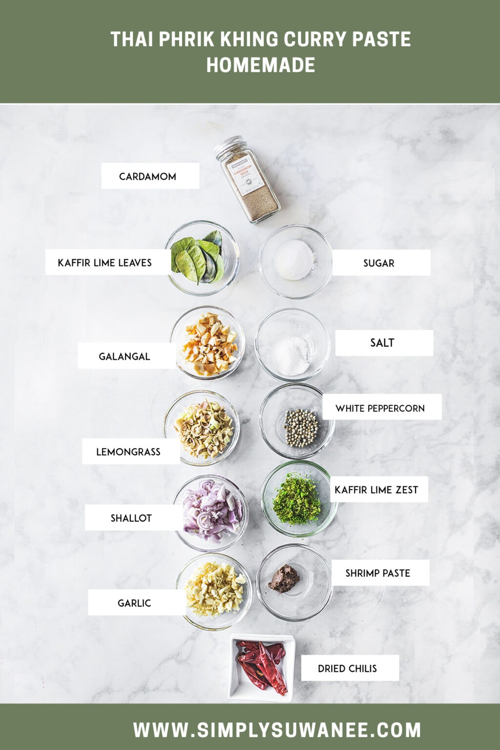 Prik Khing Thai Curry Paste, แกงพริกขิง - Simply Suwanee