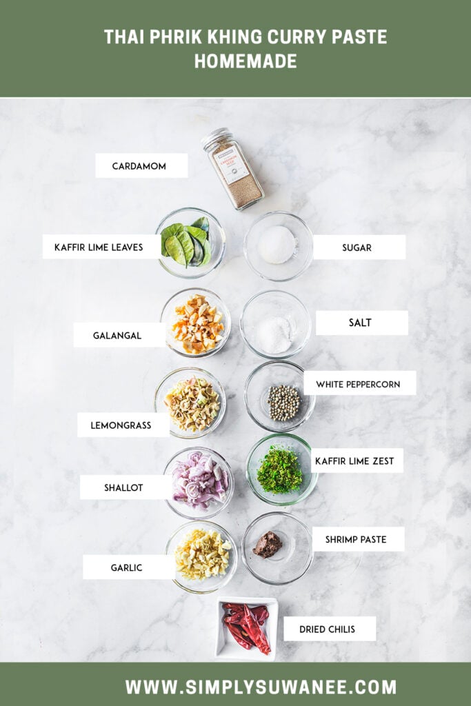 Prik Khing Thai Curry Paste, แกงพริกขิง - Simply Suwanee