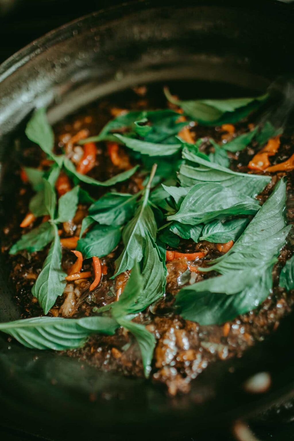 Thai spicy catfish stir fried with red curry paste - Simply Suwanee