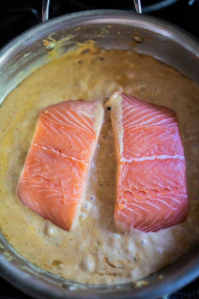 Thai Choo Chee Curry with Salmon - Simply Suwanee