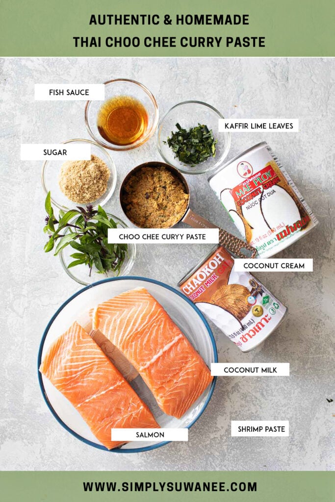 Thai Choo Chee Curry with Salmon - Simply Suwanee