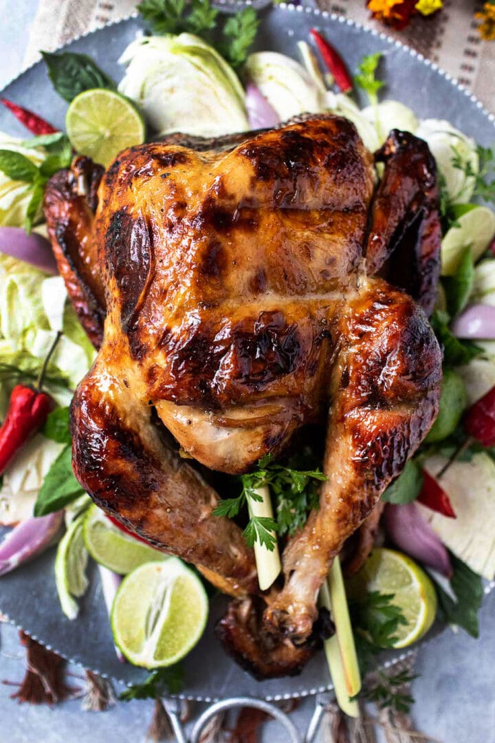 Thai Style Roasted Turkey (Brined and Marinated) - Simply Suwanee