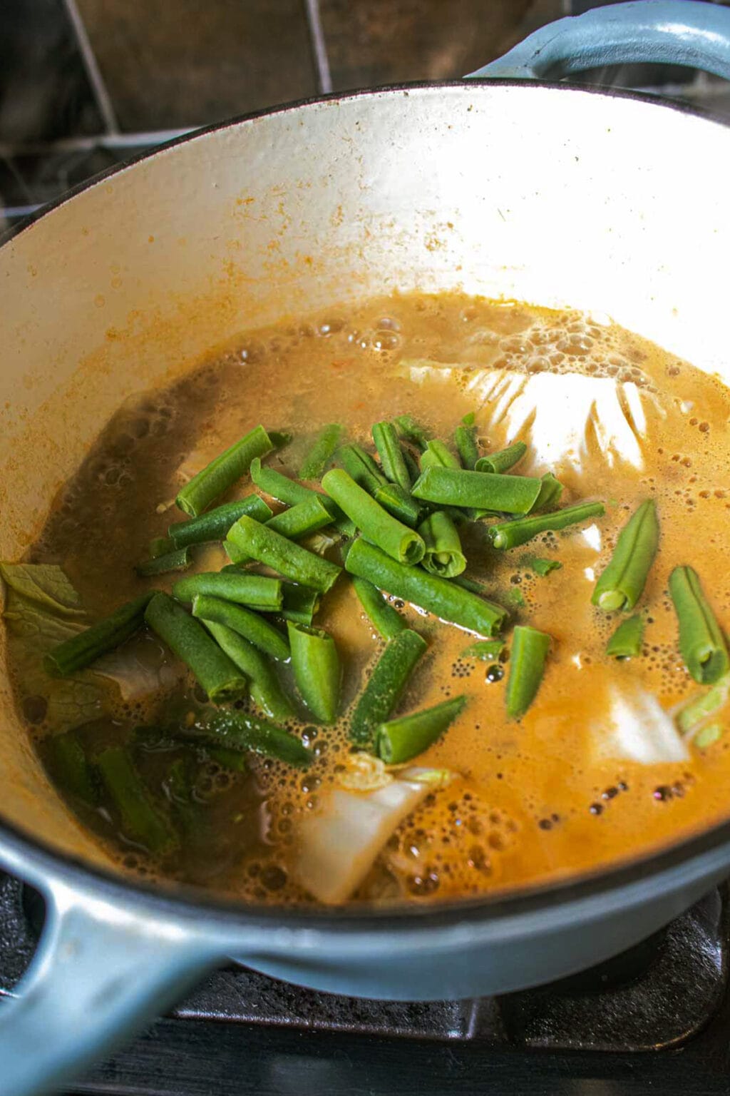Thai Sour Curry Soup with Fish and Shrimp (Kaeng Som) - Simply Suwanee