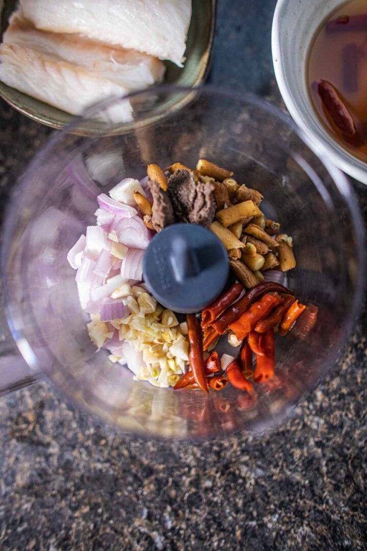 Thai Sour Curry Soup with Fish and Shrimp (Kaeng Som) - Simply Suwanee