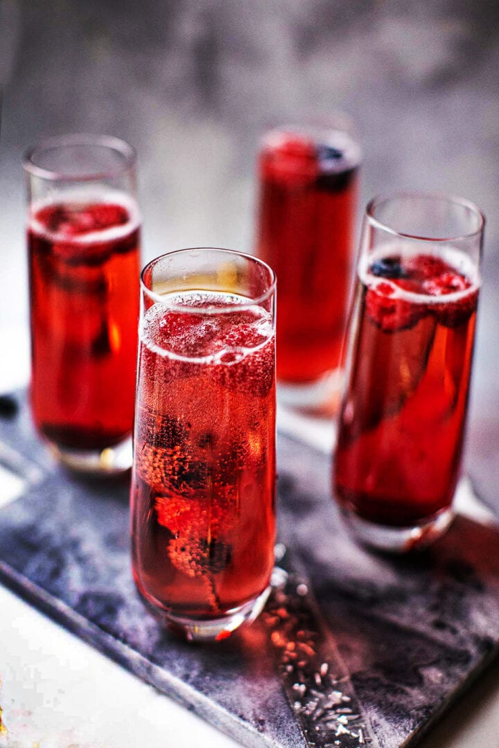 Kir Royale French Champagne Cocktail - Simply Suwanee