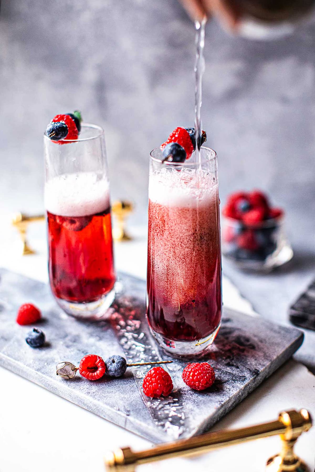 Kir Royale French Champagne Cocktail - Simply Suwanee