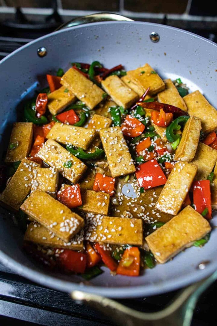 Spicy Thai Black Pepper and Garlic Tofu - Simply Suwanee