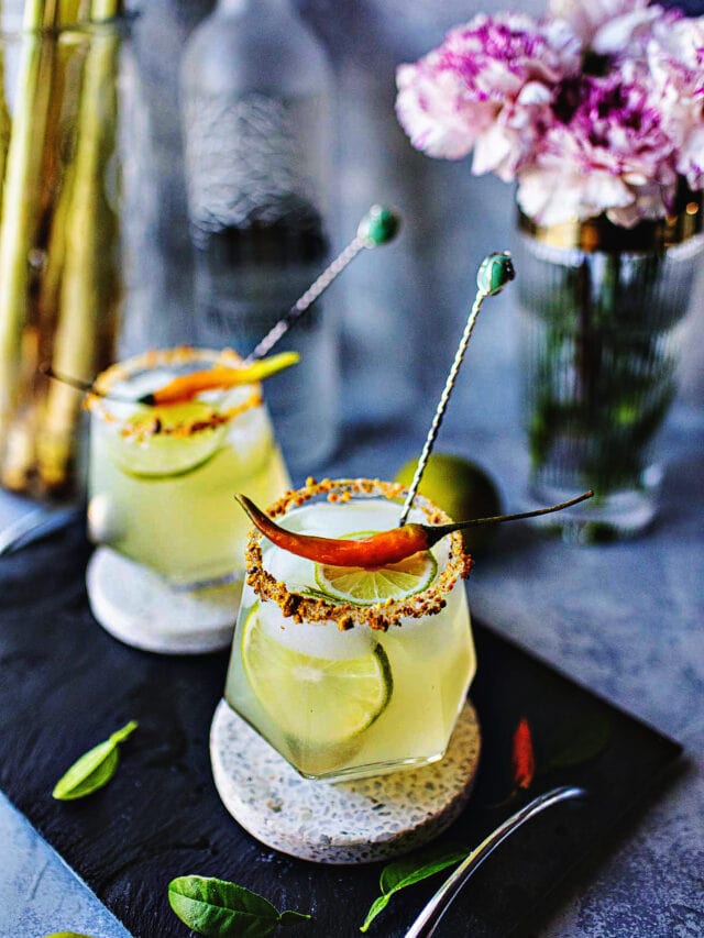 Japanese Roku Gin Cocktail with Orange Blossom Syrup - Simply Suwanee