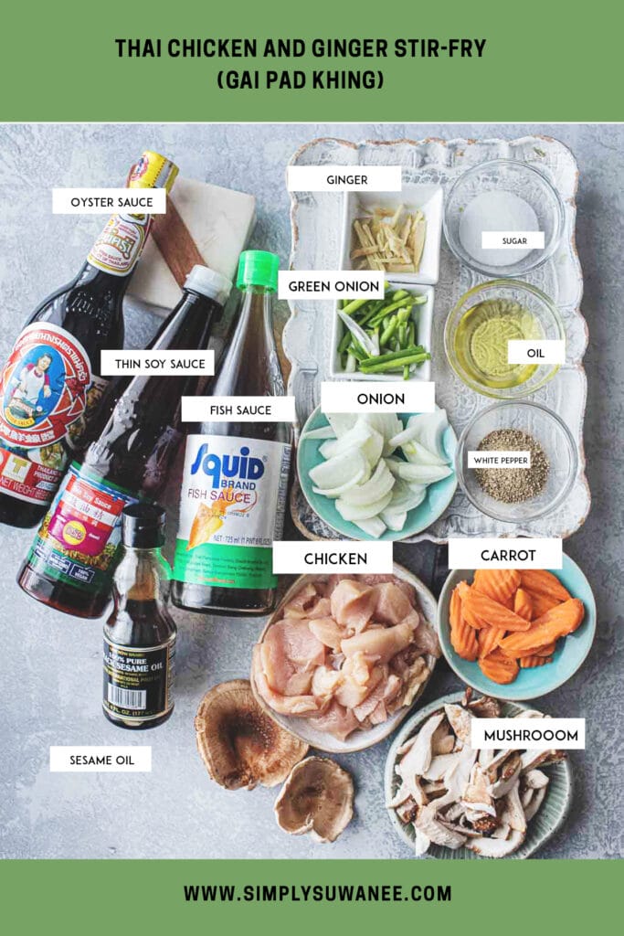 Easy Thai Chicken and Ginger Stir-Fry (Gai Pad Khing) - Simply Suwanee