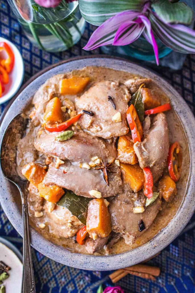 Thai Chicken Massaman Curry with Sweet Potatoes - Simply Suwanee