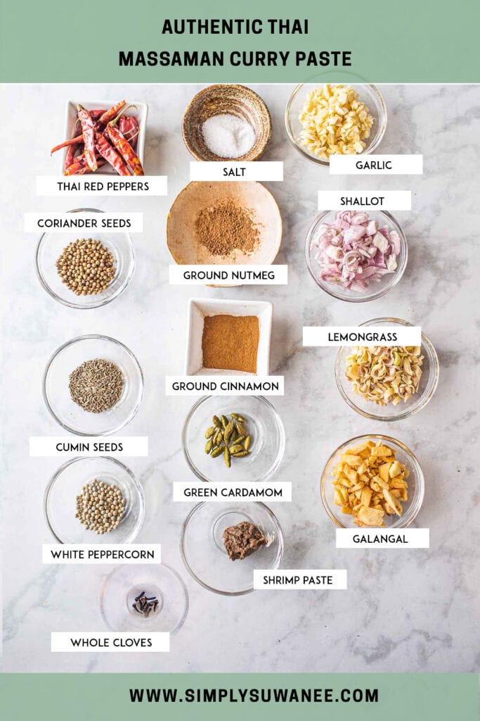 The Best Authentic Thai Massaman Curry Paste Recipe - Simply Suwanee