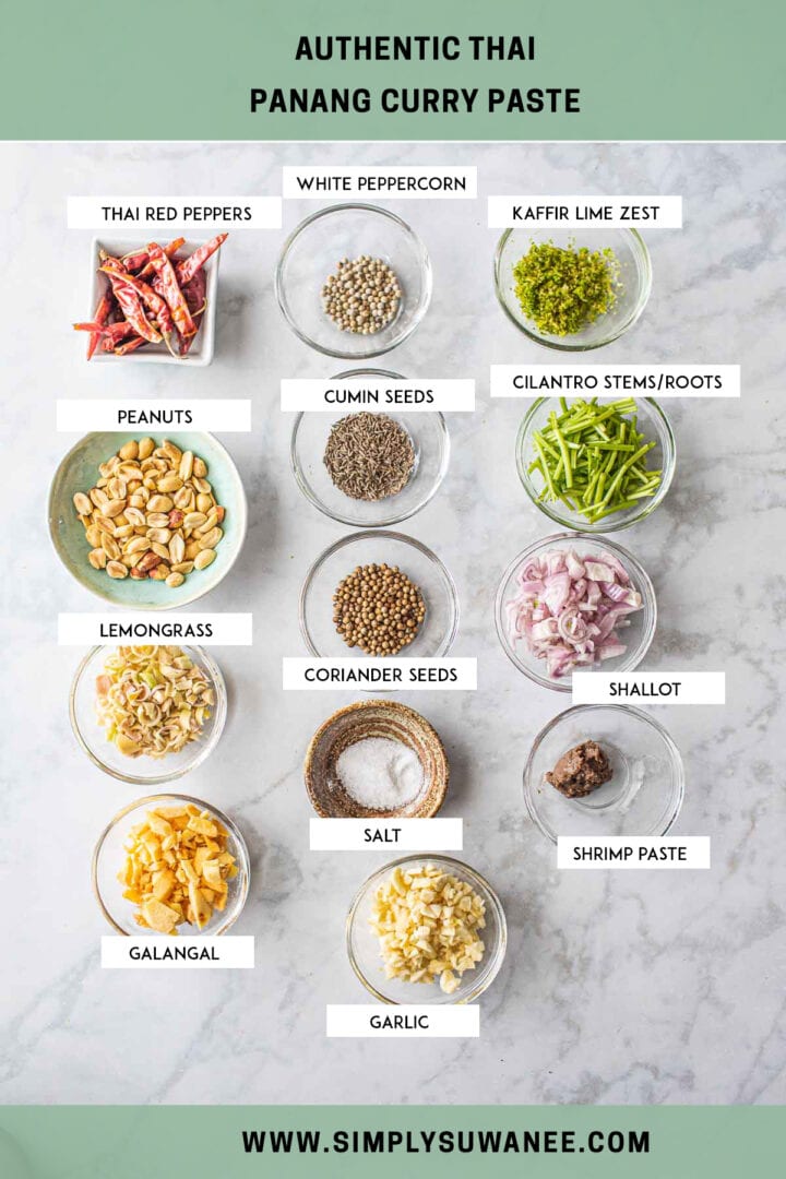 The Best Authentic Thai Panang Curry Paste Recipe - Simply Suwanee