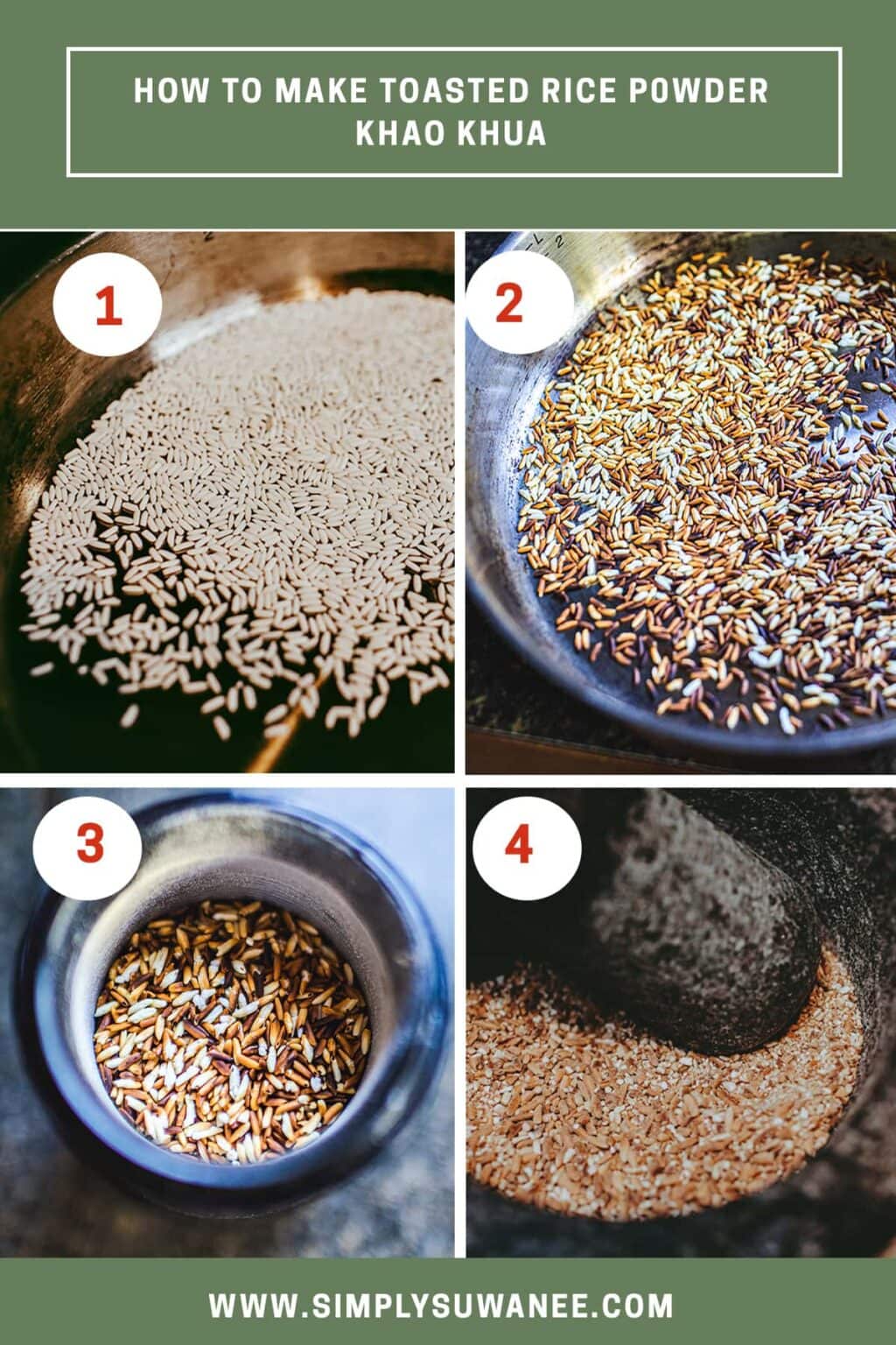 Toasted Rice Powder, Khao Khua - Simply Suwanee