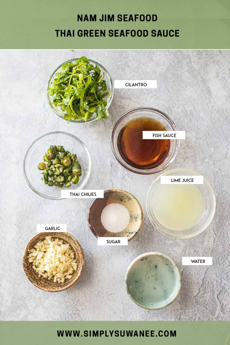 Thai Green Chili Sauce for Seafood (Nam Jim Talay) - Simply Suwanee