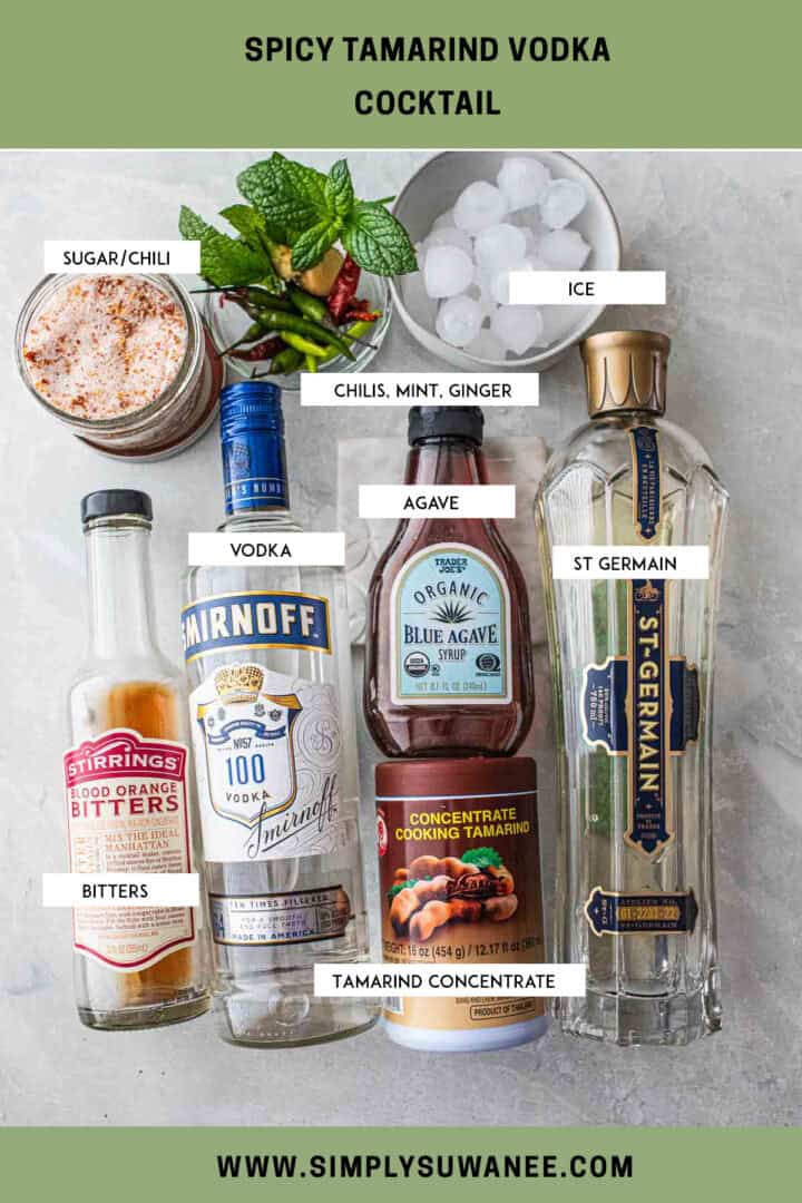 Spicy Tamarind Cocktail (with Smirnoff Vodka) - Simply Suwanee