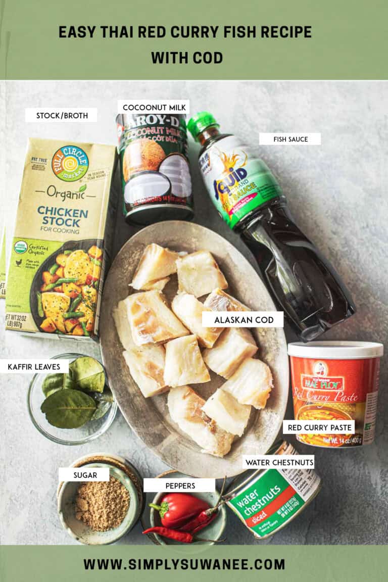 Easy Thai Red Curry Fish Recipe with Cod - Simply Suwanee