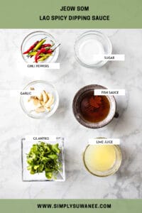 Jeow Som (Lao Dipping Sauce) - Simply Suwanee