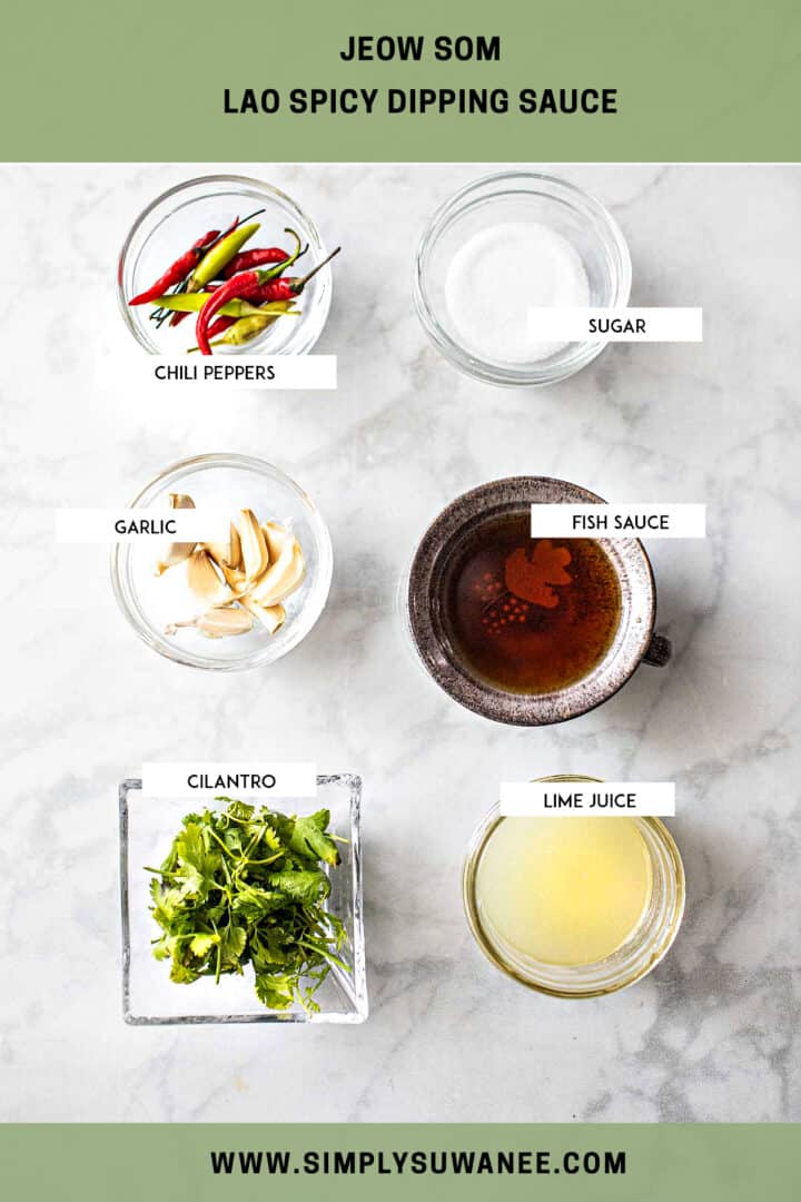 Jeow Som (Lao Dipping Sauce) - Simply Suwanee