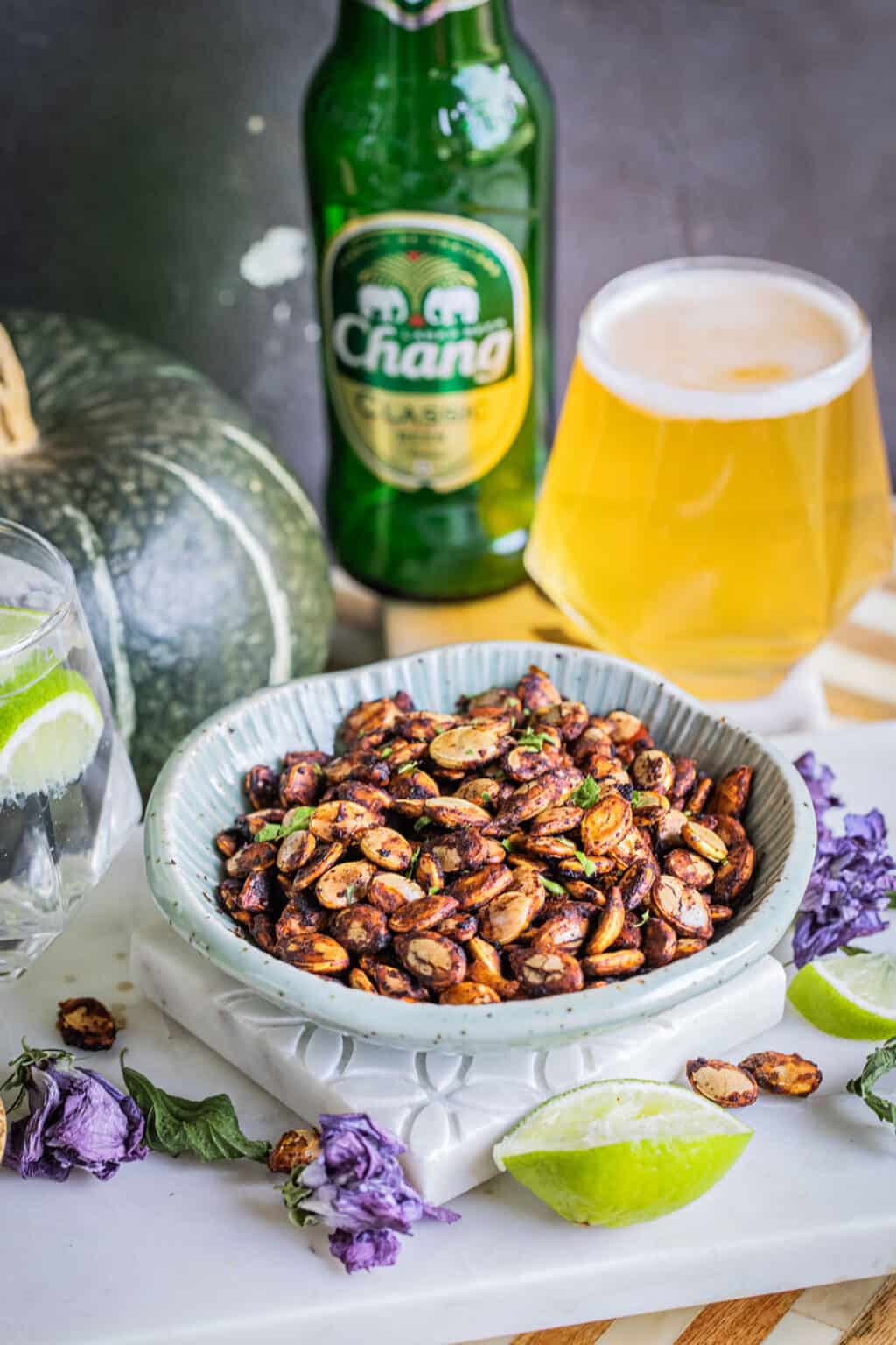 Roasted Kabocha Squash Seeds (Tom Yum Flavors) - Simply Suwanee