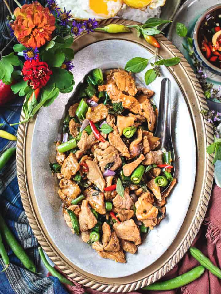 Easy Thai Chicken and Ginger Stir-Fry (Gai Pad Khing) - Simply Suwanee