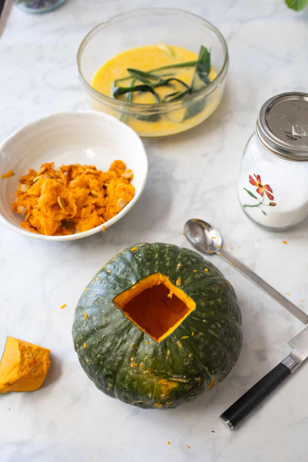 Thai Pumpkin Custard Recipe (Sankaya Faktong) - Simply Suwanee
