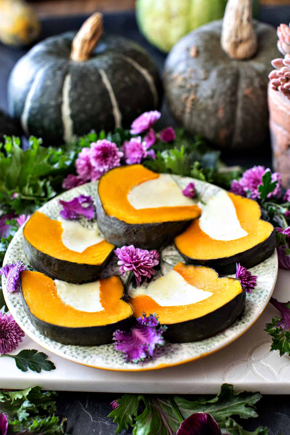 Thai Pumpkin Custard Recipe (Sankaya Faktong) - Simply Suwanee