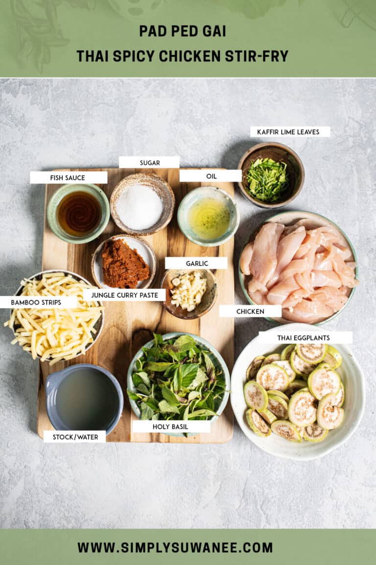 Pad Ped Gai (Thai Spicy Chicken Stir-Fry) - Simply Suwanee