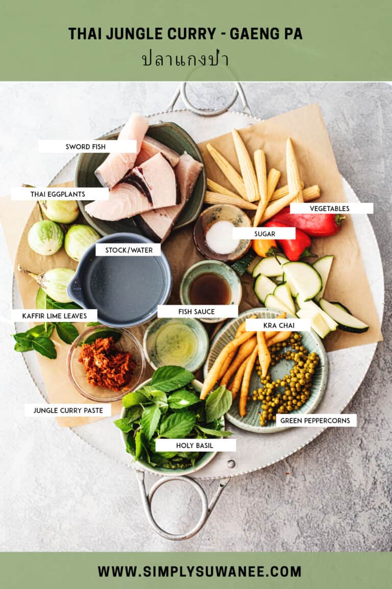 Thai Jungle Curry Recipe With Fish (Gaeng Pa) - Simply Suwanee