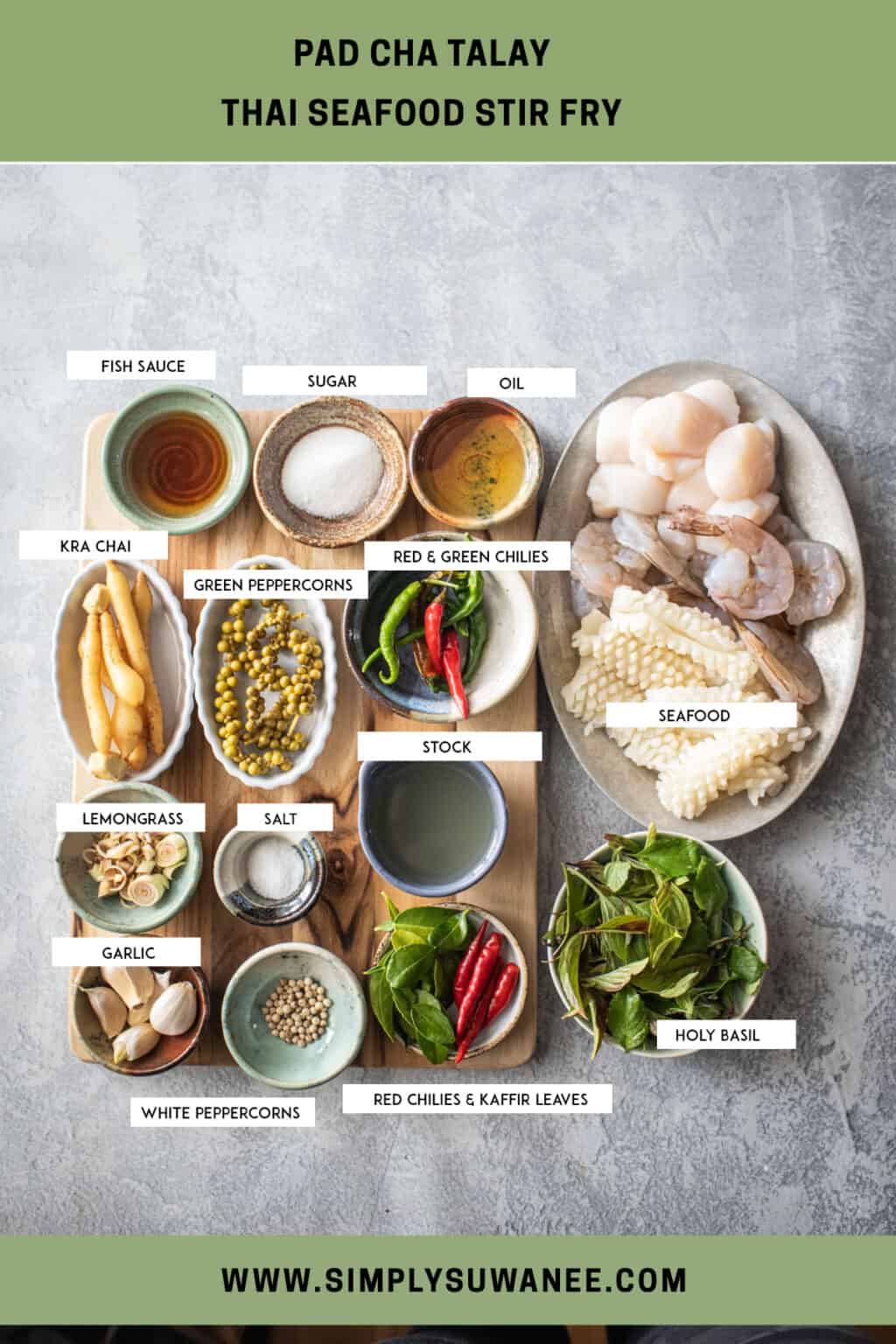 Pad Cha Talay (Thai Spicy Seafood Stir Fry Recipe) - Simply Suwanee