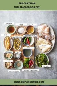 Pad Cha Talay (Thai Spicy Seafood Stir Fry Recipe) - Simply Suwanee