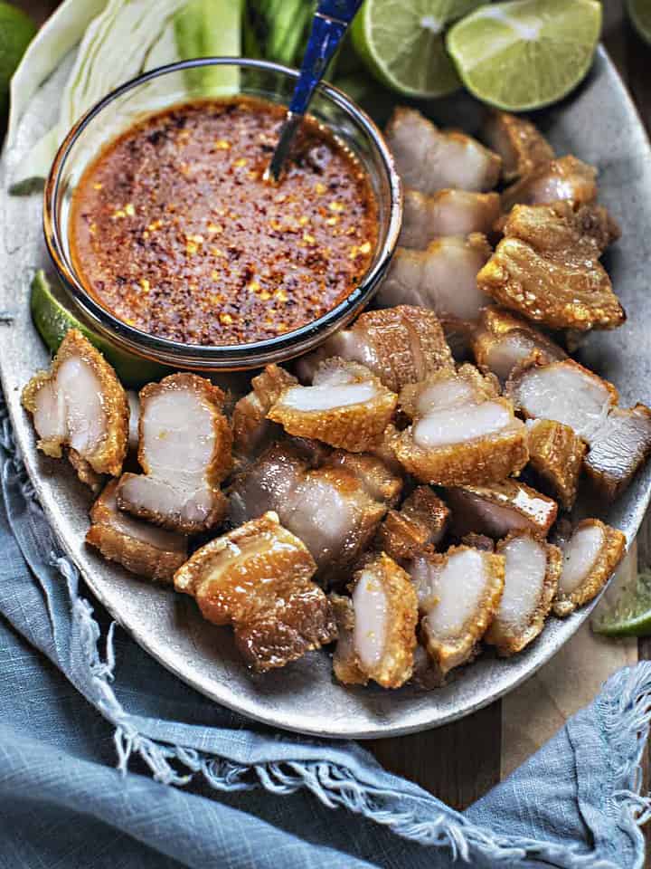 Thai Basil Pork Belly (Kra Pao Moo Krob) - Simply Suwanee