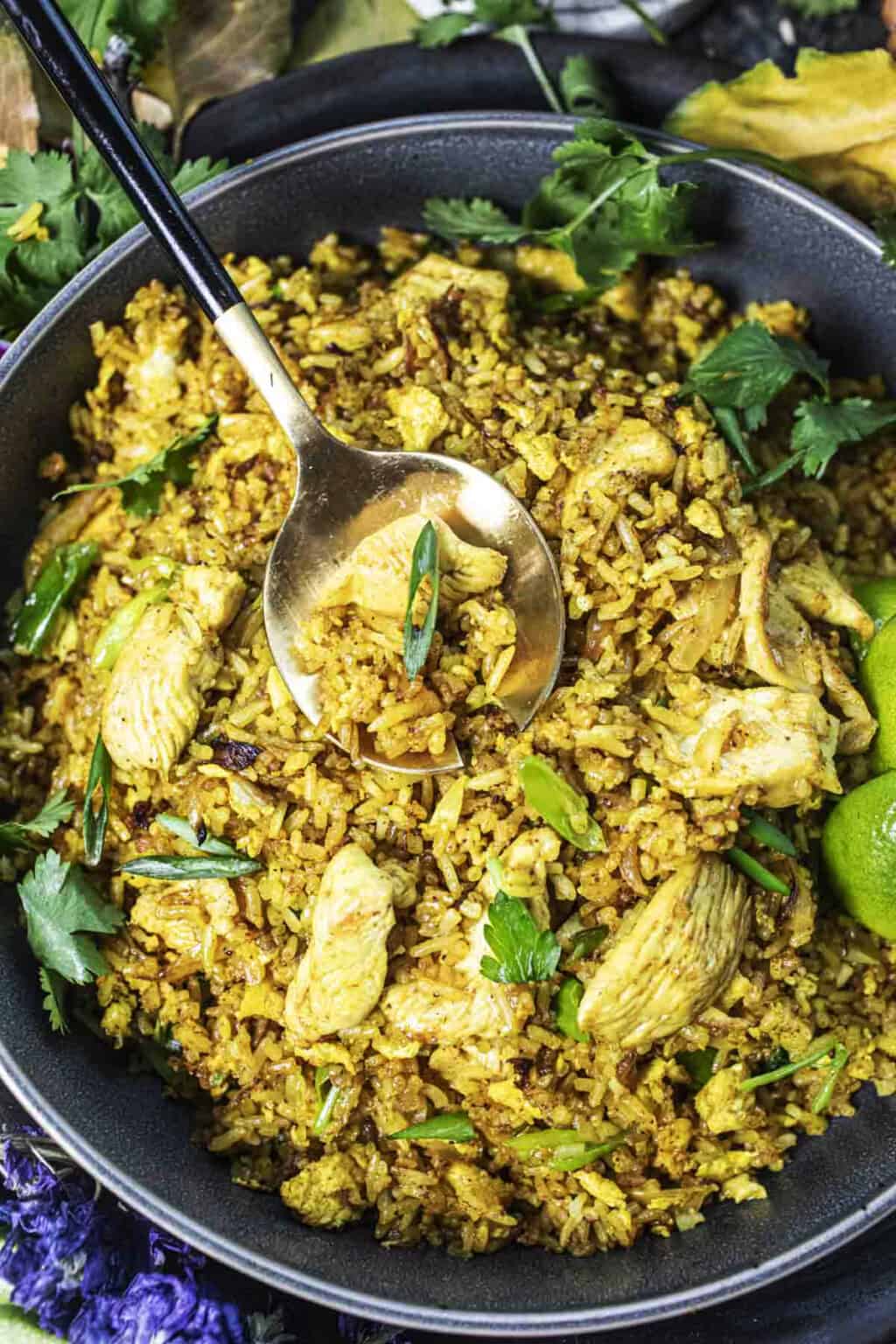 Yellow Fried Rice Recipe (with Easy Curry Powder) - Simply Suwanee