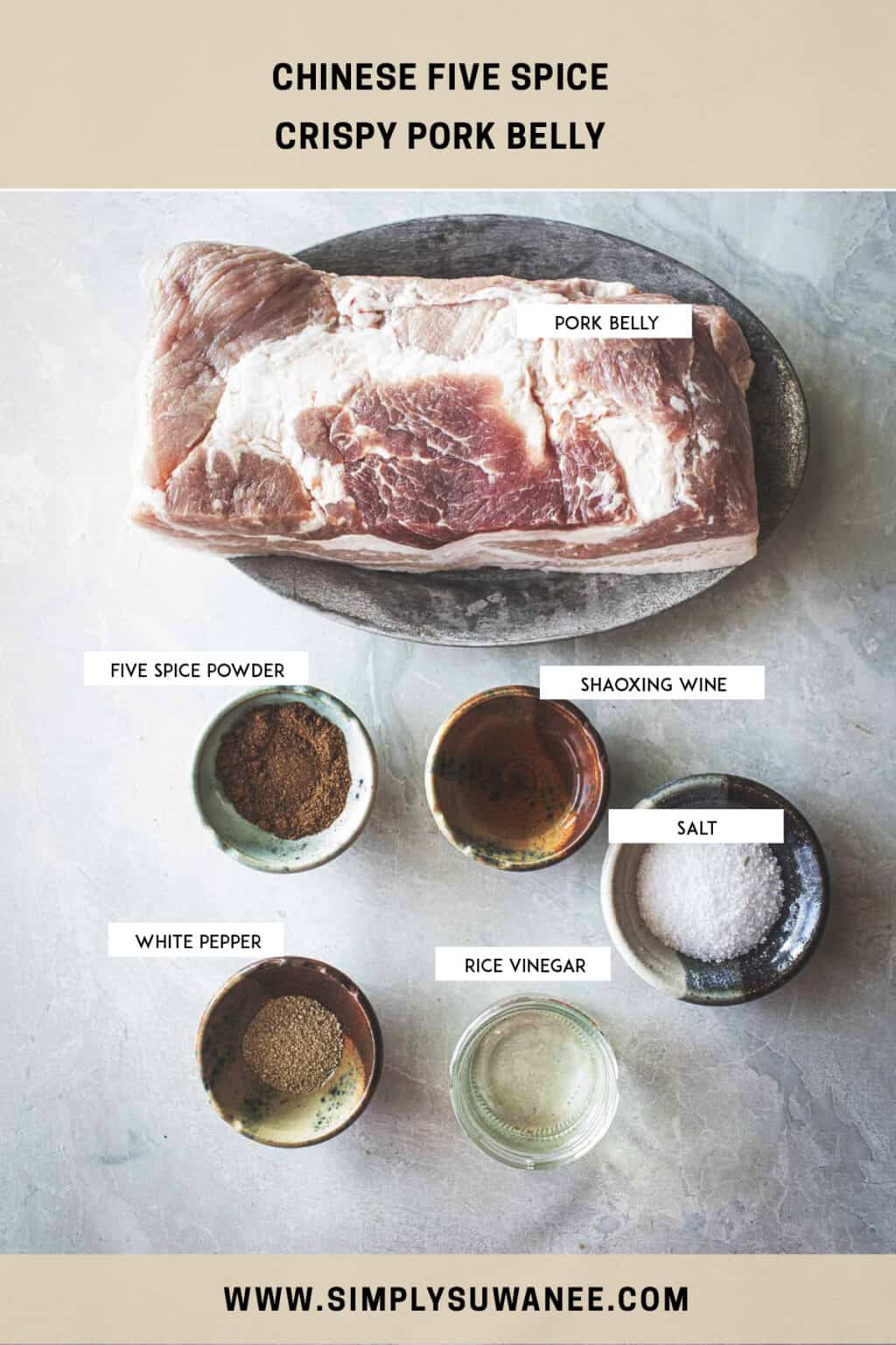 Easy Chinese Five Spice Pork Belly - Simply Suwanee