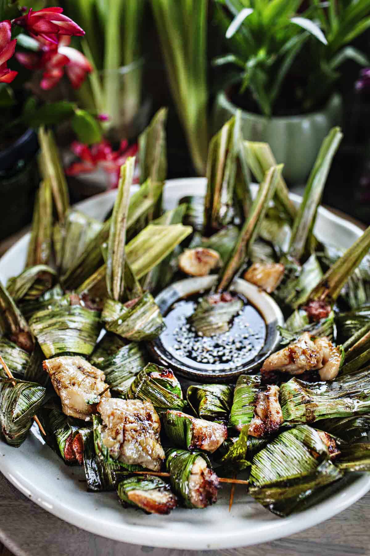 The Best Pandan Chicken (Gai Bai Tuey) - Simply Suwanee