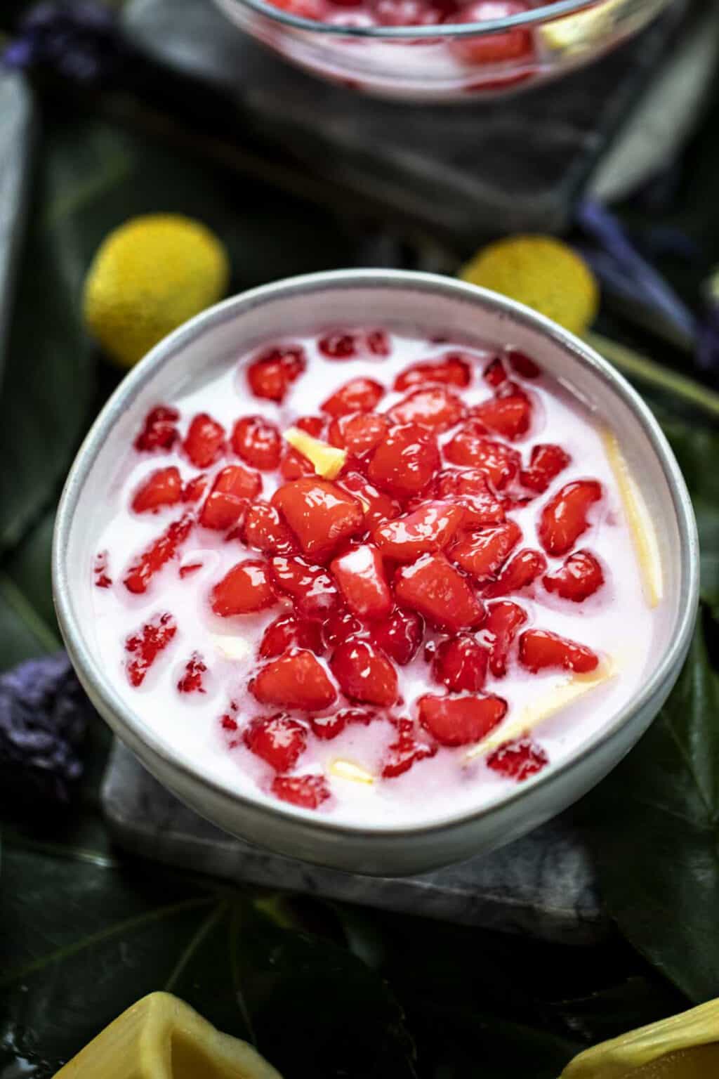 Red Rubies Dessert (Tub Tim Krob) - Simply Suwanee