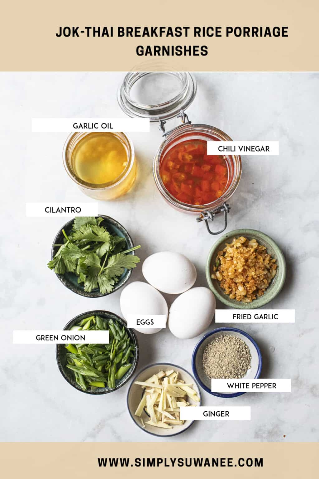 Jok (Thai Rice Porridge) - Simply Suwanee