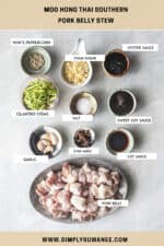 Moo Hong - Thai Pork Belly Stew - Simply Suwanee