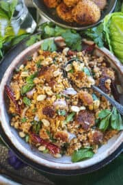 Nam Khao Tod (Crispy Rice Salad) - Simply Suwanee