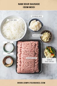 Nam Sausage – Fermented Sour Pork Sausage - Simply Suwanee