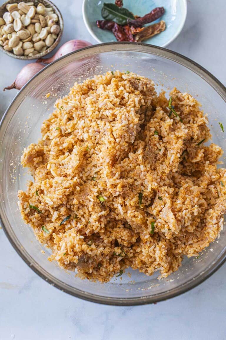 Nam Khao Tod (Crispy Rice Salad) - Simply Suwanee