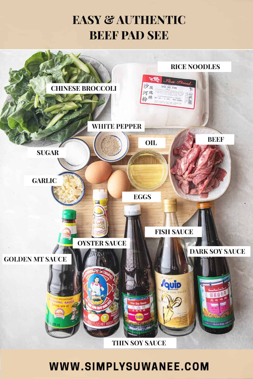 Easy Beef Pad See Ew Recipe - Simply Suwanee