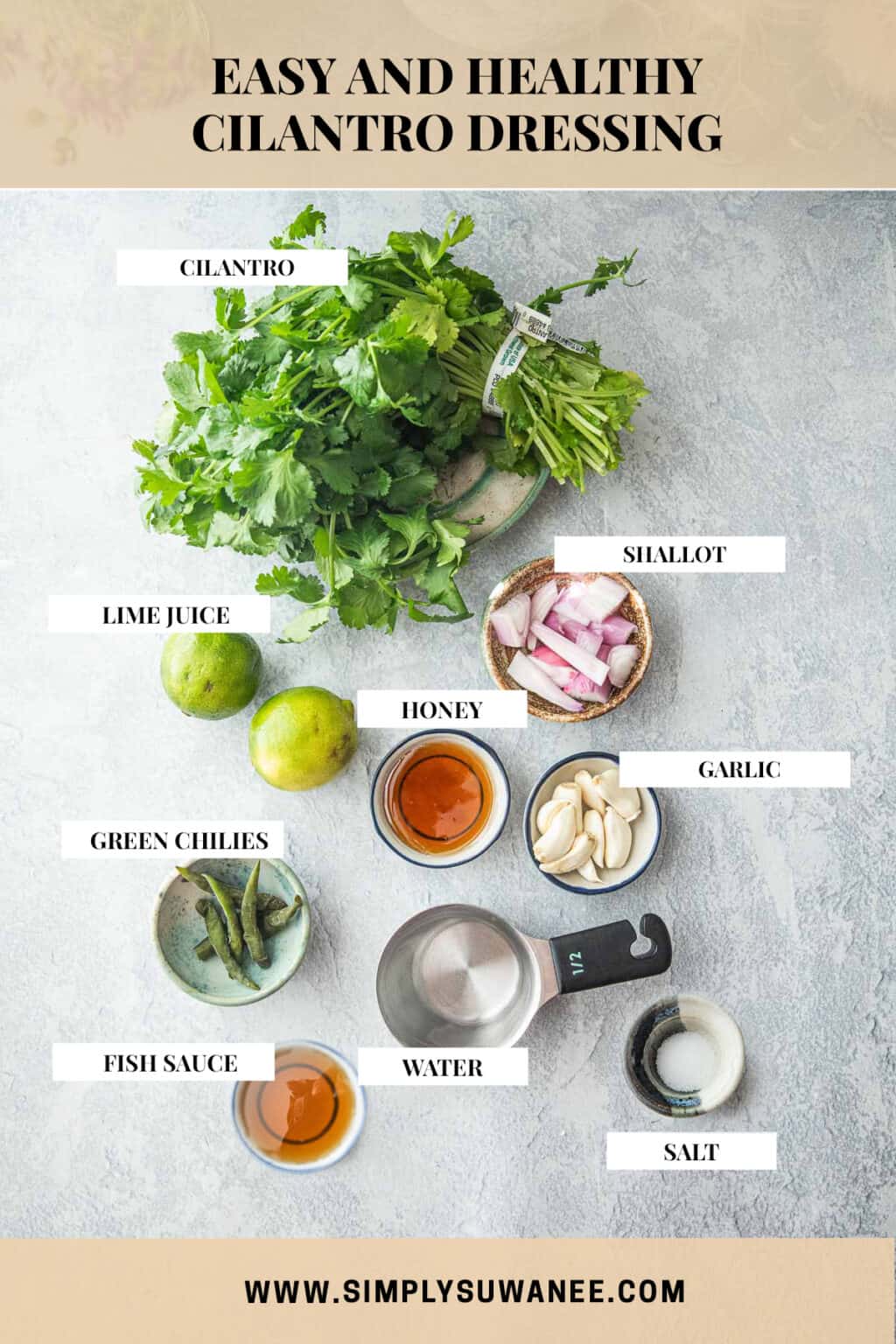 Easy Thai Cilantro Dressing - Simply Suwanee